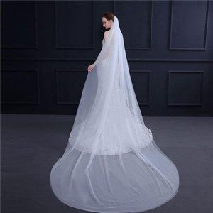 Dresses | Wedding 2t Veil Long Cathedral Veil Soft Tulle Bridal Veils ...